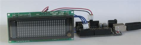 arduino and the noritake 24x6 vfd module vacuum fluorescent display