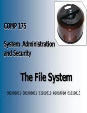 Understanding File System Architecture And Security In System Course Hero