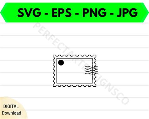 Postage Stamp Svg File Postage Stamp Outline Svg Postage Stamp