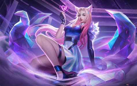 League Of Legends K Da Ahri All Out 4k Wallpaper Download