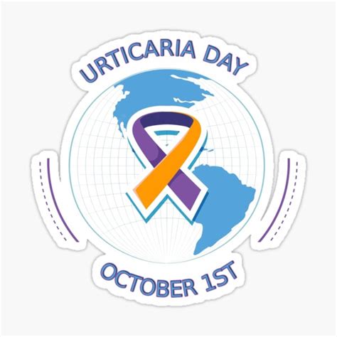 Urticaria Day Sticker For Sale By Vaske Bros Redbubble