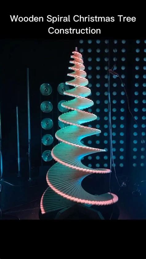 Wooden Spiral Christmas Tree Construction Diy Christmas Tree