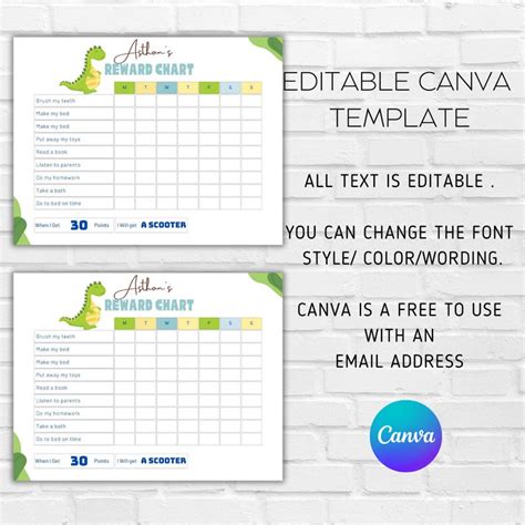 EDITABLE Behavior Chart Printable Chart Sticker Chart Behavior Management Etsy