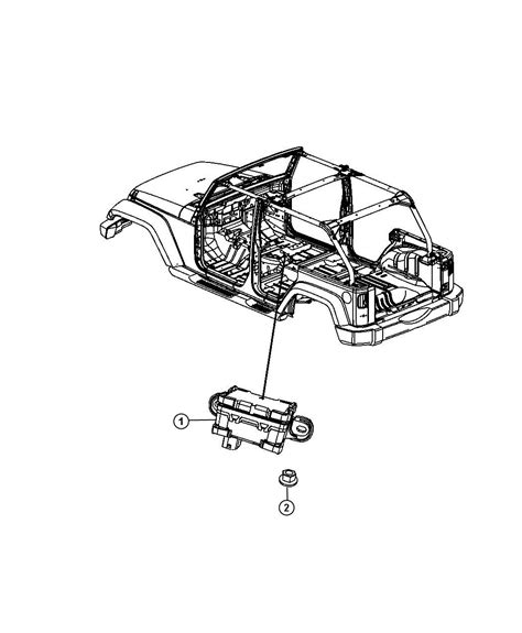 Jeep Wrangler Sensor Dynamics Lateral Acceleration And Yaw Rate [bnb] [bng] 56038988aa