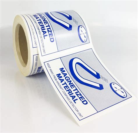 Magnetized Material Labels Just 900 Per Roll Free Shipping