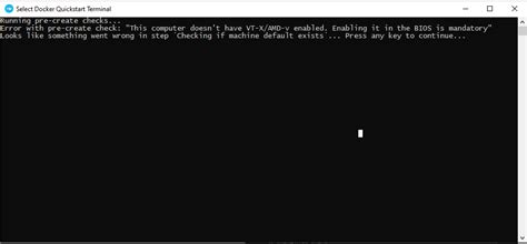 Docker Requires Virtualization Stack Overflow