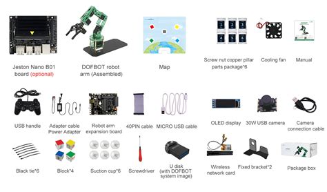 yahboom dofbot 6 dof ai vision robotic arm for jetson nano sells for