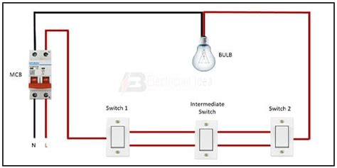Two Way Switch Intermediate Connection Diagram