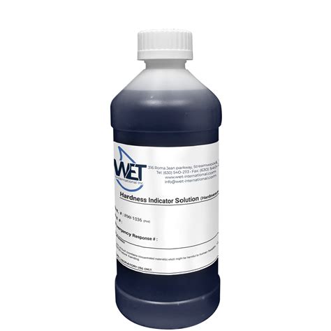 Hardness Indicator Solution Hardness 6 Pint Wc Wet