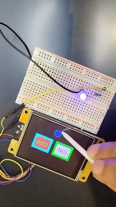 lvgl esp32 2432s028r buttons to turn led on and off tutorial link in