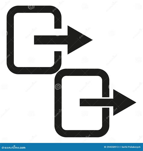 Logout Vector Icon Logo Design 193333476