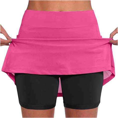 Plus Size Summer Skorts For Woman High Waisted Tennis Biker Skorts