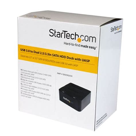 Startech Com Dual Bay Usb To Sata Hard Drive Docking Station Usb Hard Drive Dock External