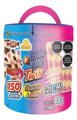 Las Delicias Wafer Stick Twin Choco Fresa Barquillo 180pz Mercadolibre