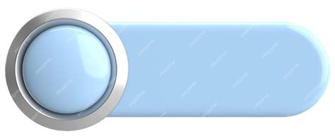 Premium Photo 3d Button Empty Button 3d Illustration