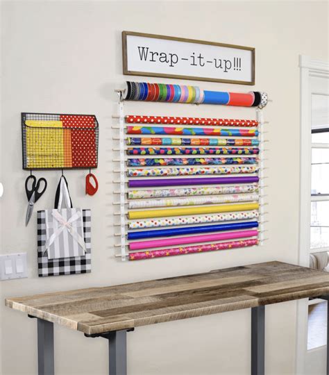 Get Your Wrapping Paper Out Of The Way With These Easy Storage Ideas