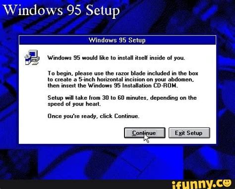 Windows 95 Setup Windows 95 Setup Windows 95 Would Like To Install