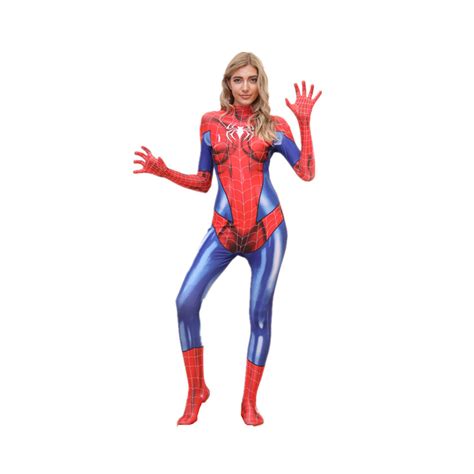 L Women Sexy Spiderman Costume Girl Black Spiderman Tights Suit Adult On Onbuy