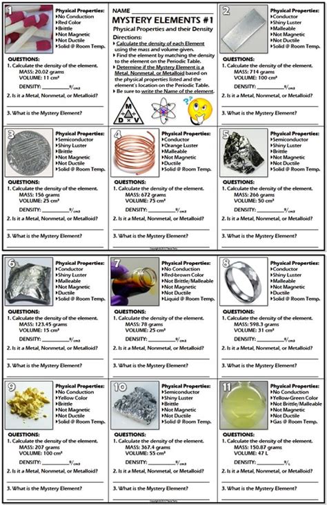 Best Images About Metals NonMetals On Pinterest Activities Hidden Pictures And Compact