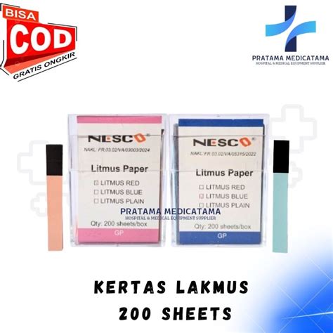 Jual Kertas Lakmus Litmus Paper Ukur Ph Asam And Basa Nesco Shopee
