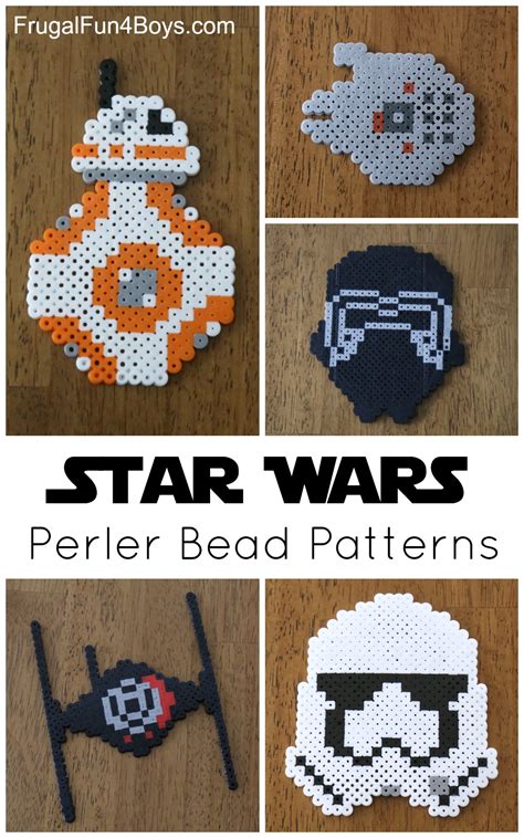 Star Wars The Force Awakens Perler Bead Patterns Frugal Fun For Babes And Girls
