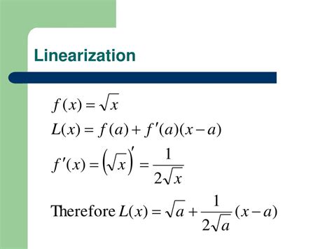 Ppt Linear Approximation And Differentials Section 39 Powerpoint