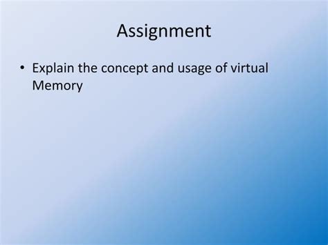 Operating System 36 Virtual Memory Ppt Free Download