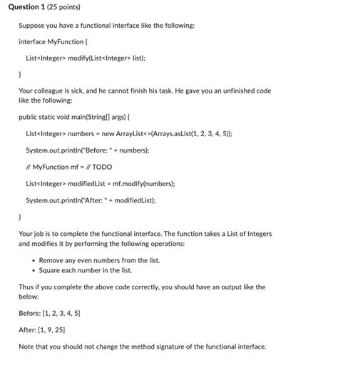 Solved Question 1 25 Points Suppose You Have A Functional