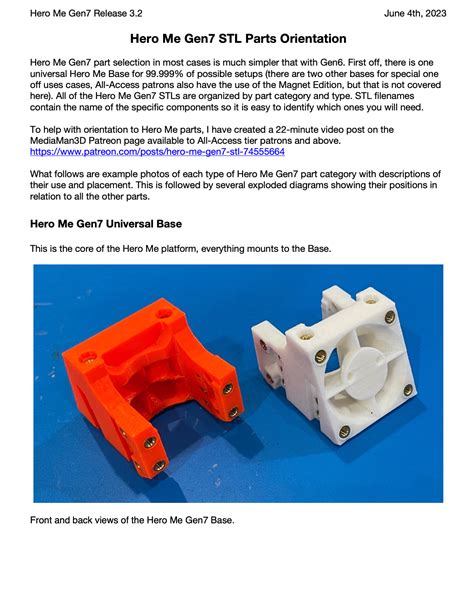 Hero Me Gen7 4 Documentation By Mediaman3d Printables Store