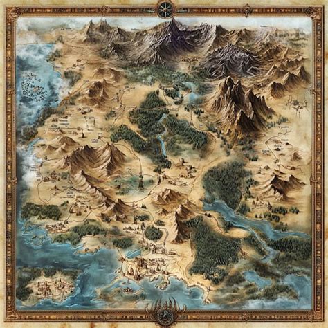 Make Artistic Fantasy Map Sci Fi Map For You By Erickahjack Fiverr