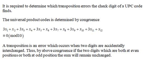 answered determine which transposition errors… bartleby