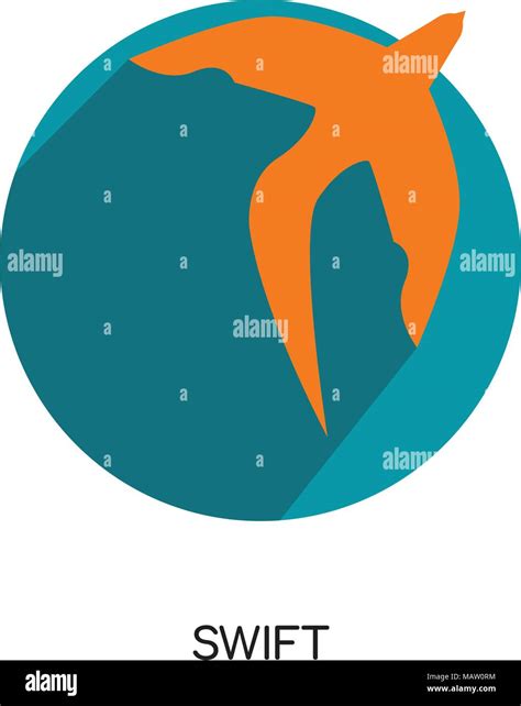 Swift Logo Isolated On White Background For Your Web Mobile And App Design Stock Vector Image
