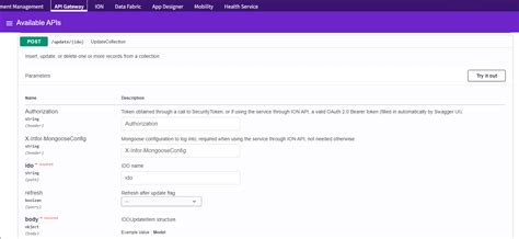 Mongoose REST API V2 Nested Collection For IDO Update Method Infor