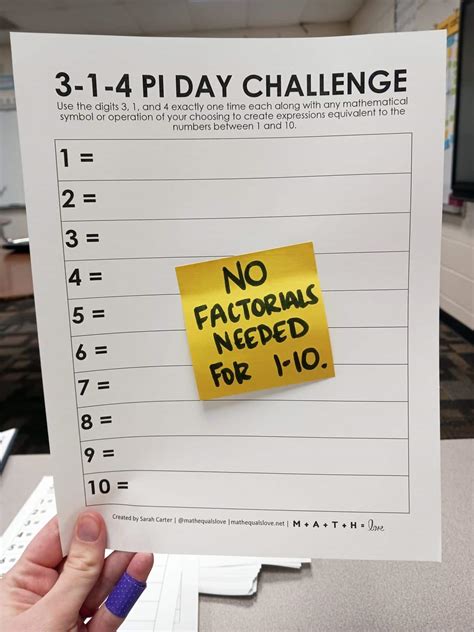 Pi Day Challenge 2025 Answers Harrison H Ellis