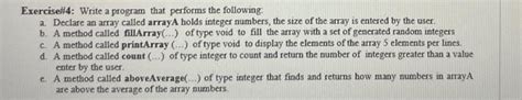 Solved Exercise4 Write A Program That Performs The