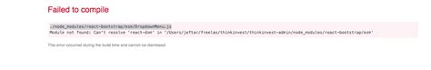 Module Not Found Node Modules React Bootstrap Esm DropdownMenu Js Issue React
