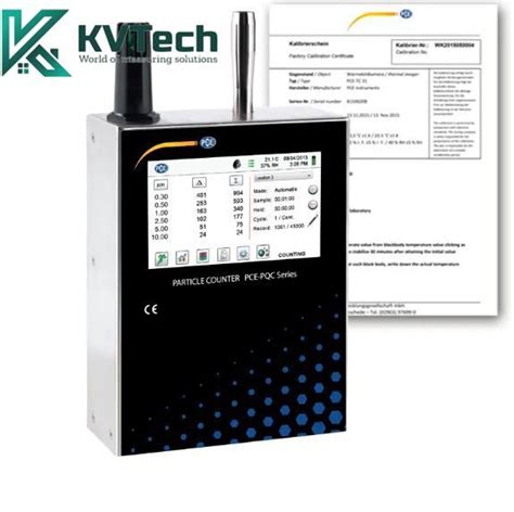 Máy đếm Hạt Tiểu Phân Trong Không Khí Pce Pqc 31eu 0 5~25 μm Incl Calibration Certificate