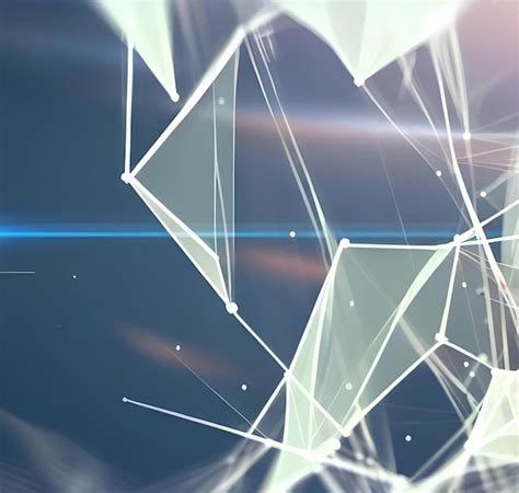 premium ai image photo abstract plexus blue geometrical shapes