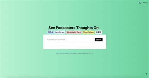 【开源自荐】podfind 用播客获取新知 · issue 3015 · ruanyf weekly · github