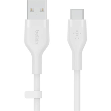 ≡ Кабель Belkin USB-A - Type-C silicone 1м White (CAB008BT1MWH ...