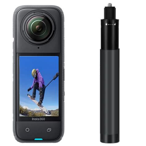 قیمت و خرید دوربین فیلم برداری ورزشی اینستا 360 مدل X4 به همراه مونوپاد