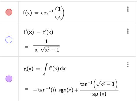 integration geogebra struggles integrating the derivative of sec