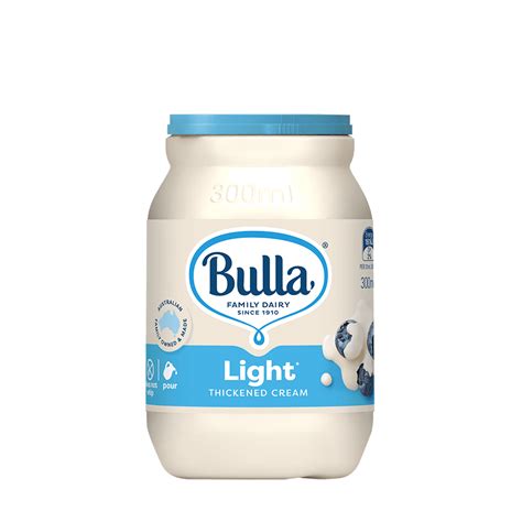 Bulla Light Thickened Cream 300ml Bulla