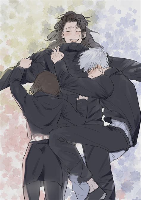 Gojou Satoru Getou Suguru And Ieiri Shoko Jujutsu Kaisen Drawn By
