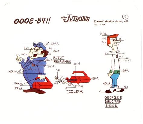 Jetsons Production Animation Model Cel Copy From Hanna Barbera 1984 Dancing Eur 2715 Picclick Fr