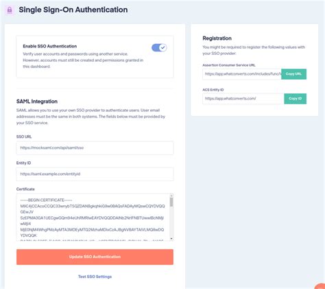 How To Enable SSO Authentication Help Center WhatConverts How To Enable SSO Authentication Help Center WhatConverts