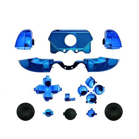 Yttl®chrome Blue Abxy Dpad Triggers Full Buttons Set Kits Controller