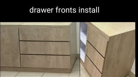 How To Install Drawer Fronts Attaching Drawer Fronts Youtube