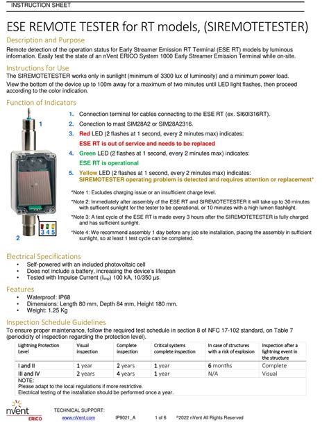 nvent ese instruction sheet pdf download manualslib