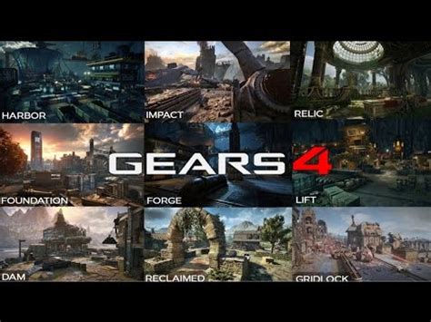 Gears Of War 4 All 10 Multiplayer Maps On Gow4 On Release Gears Of